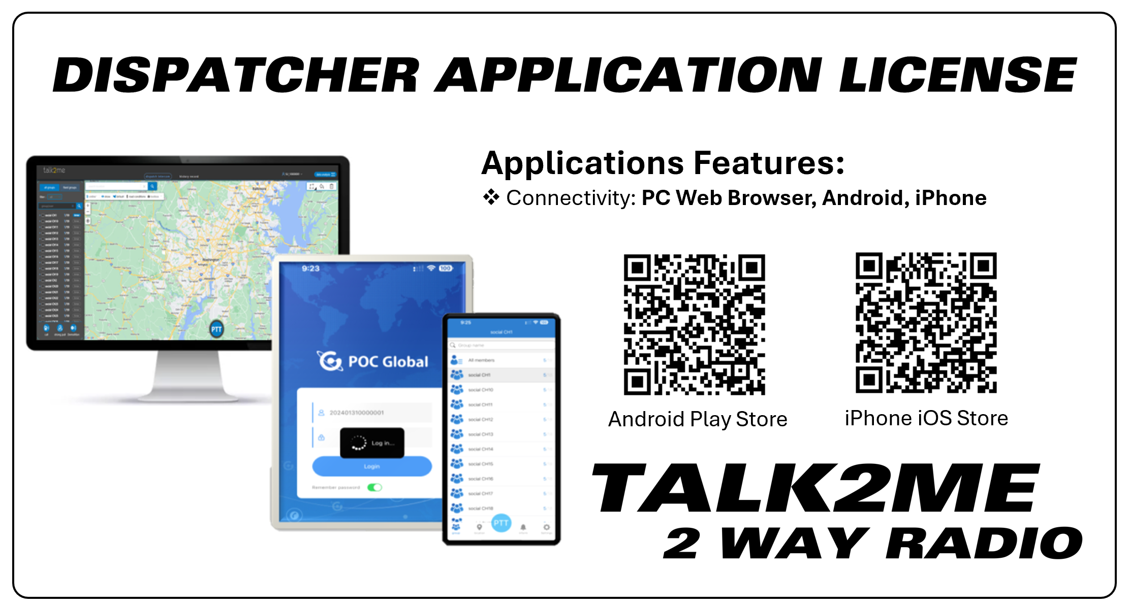 Enhanced mobile to mobile communications from talk2me professional